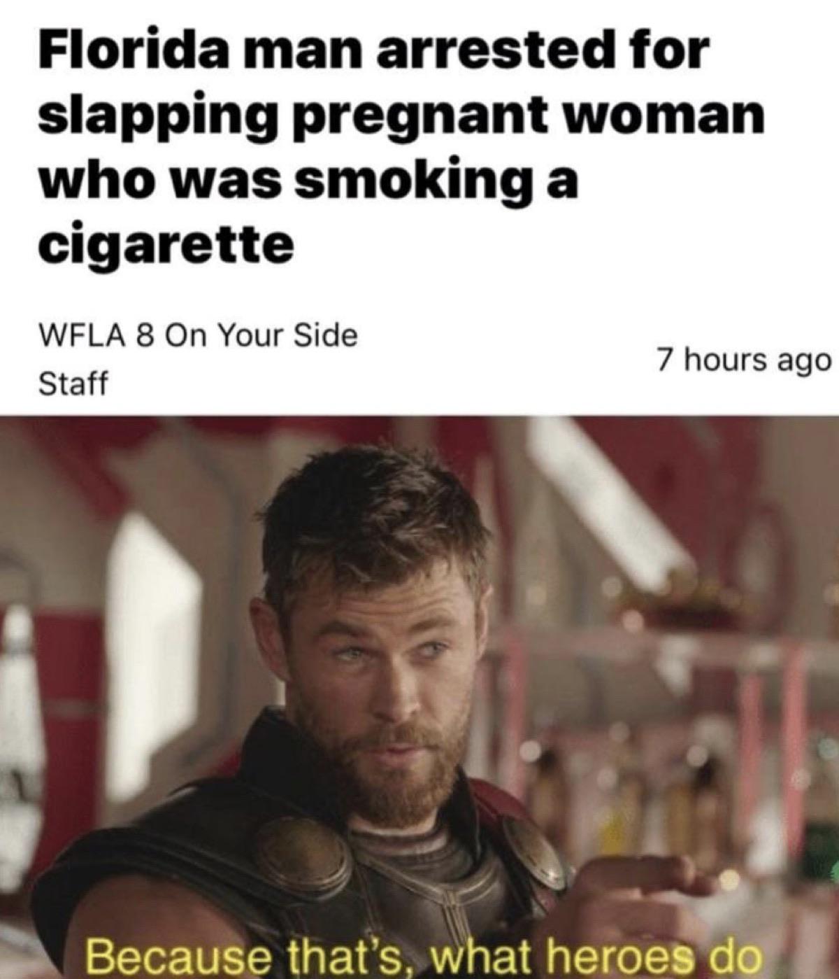 Saving two lives in one slap. | Scrolller