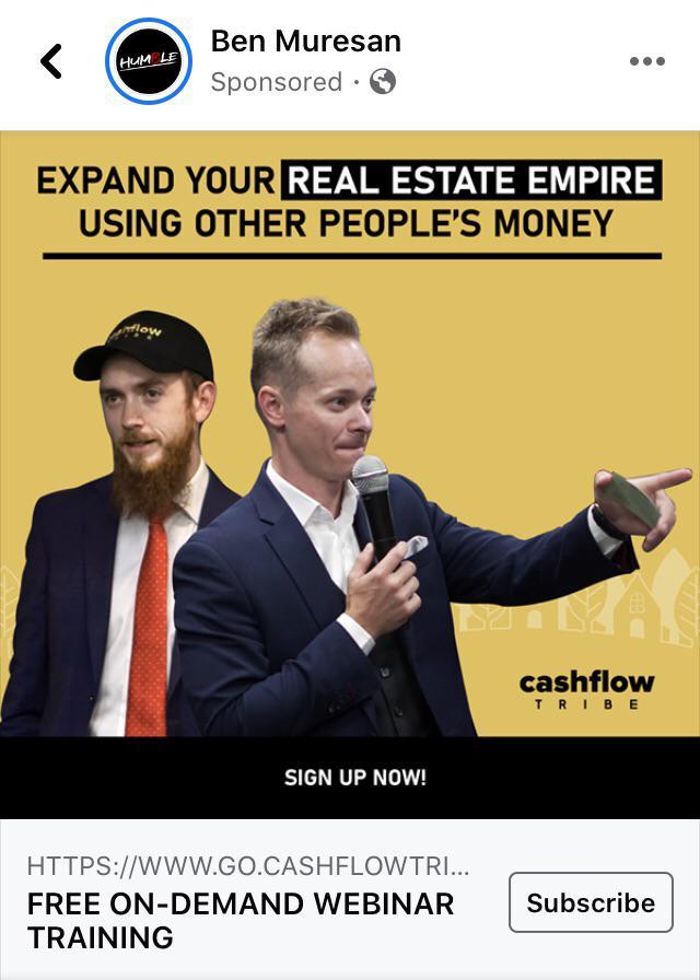 Saw an ad on facebook. At least he’s honest I guess? | Scrolller