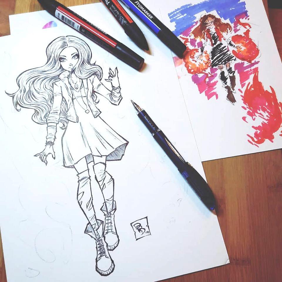 Scarlet Witch WIP | Scrolller
