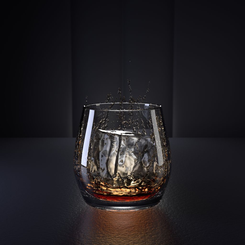 Scotch on the rocks. Maya2018/Arnold Render | Scrolller