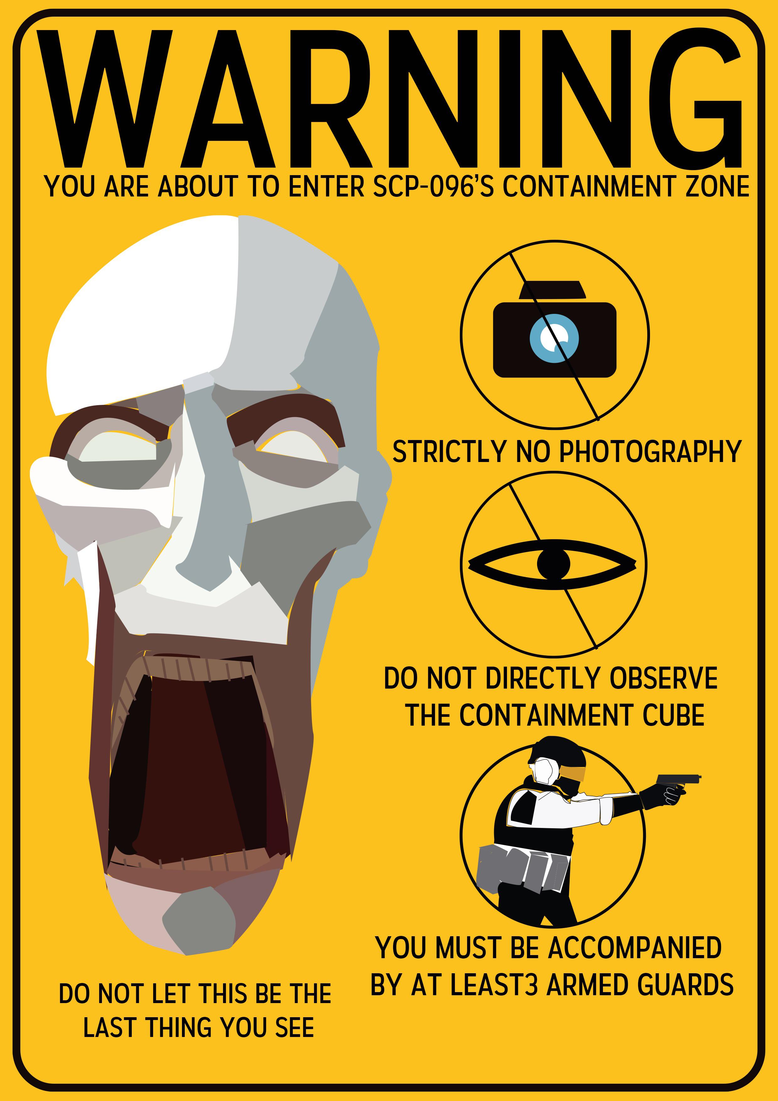 SCP-096 warning poster (OC) | Scrolller