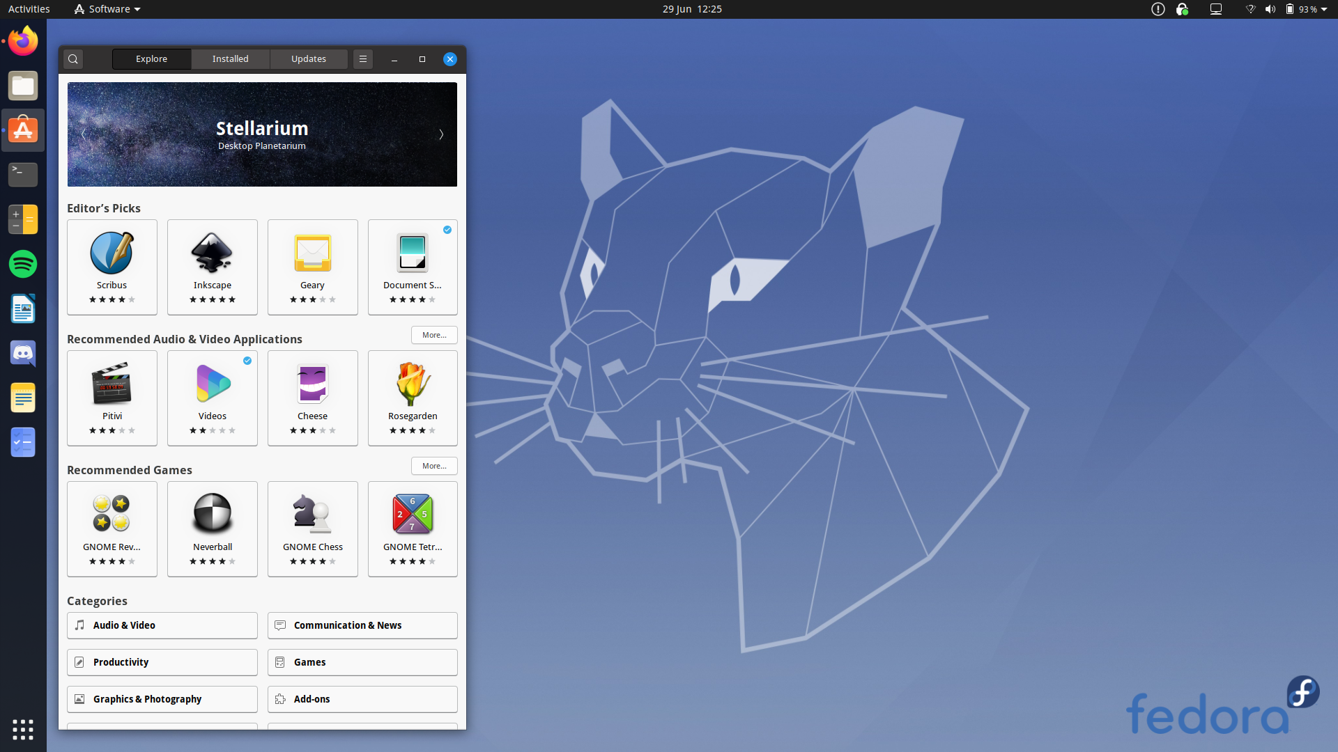 [Screenshot] Fedora 32 Focal Fossa | Yaru-Blue Theme | Scrolller