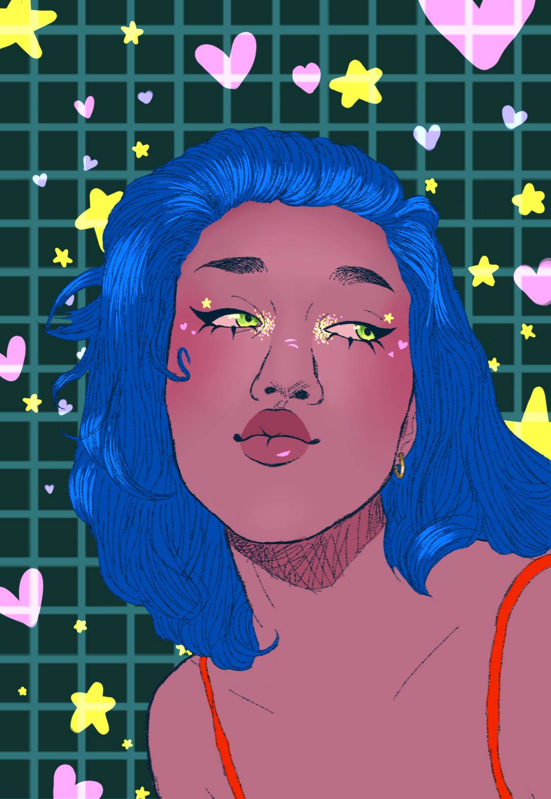 Screw this I'm pink now, Me, digital, 2020 | Scrolller