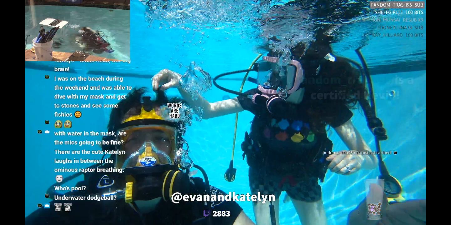 Scuba Evan saying hello | Scrolller