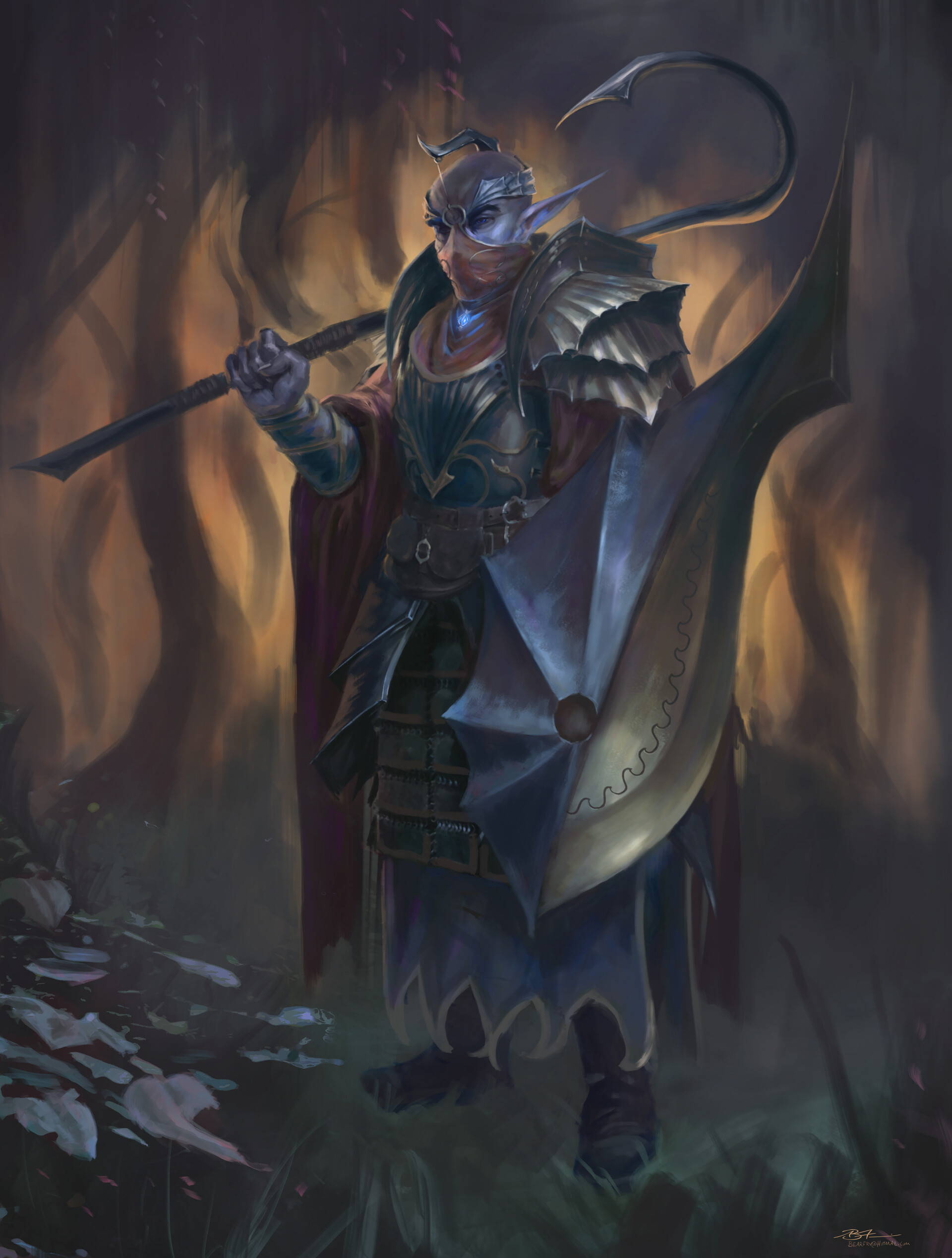 Sea-Elf Warrior by Barret Frymire | Scrolller