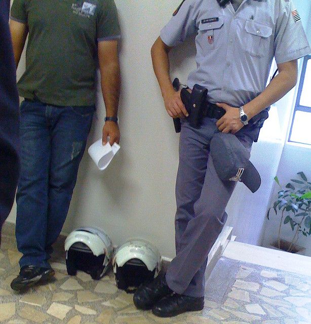 Security standing around | Scrolller