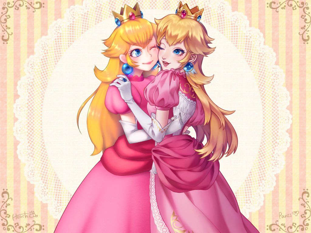 Seeing Double Princess Peach Scrolller
