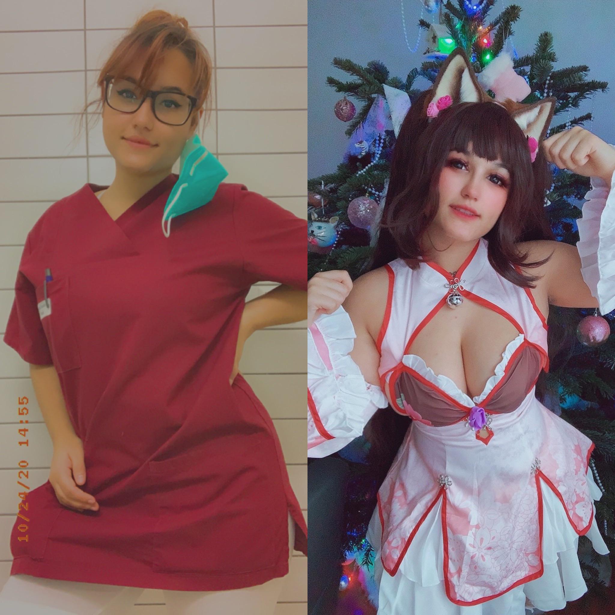 Nurse by day vs Cosplayer by night. Chocola made by Niniitard aka me. I love making real job vs ...