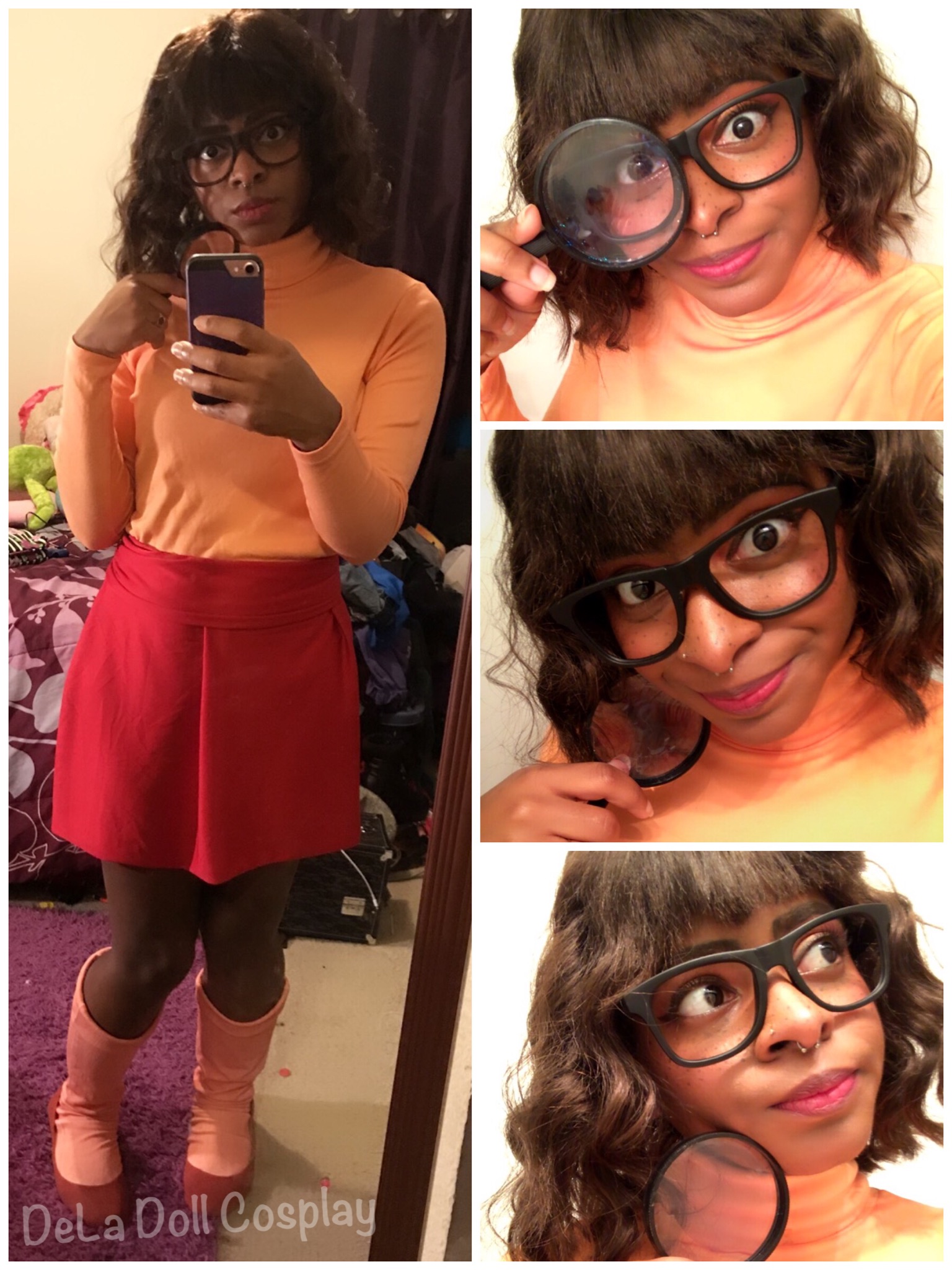 Self My Velma Cosplay I Didnt Get To Wear Her To The Con I Made Her For So I Took Selfies