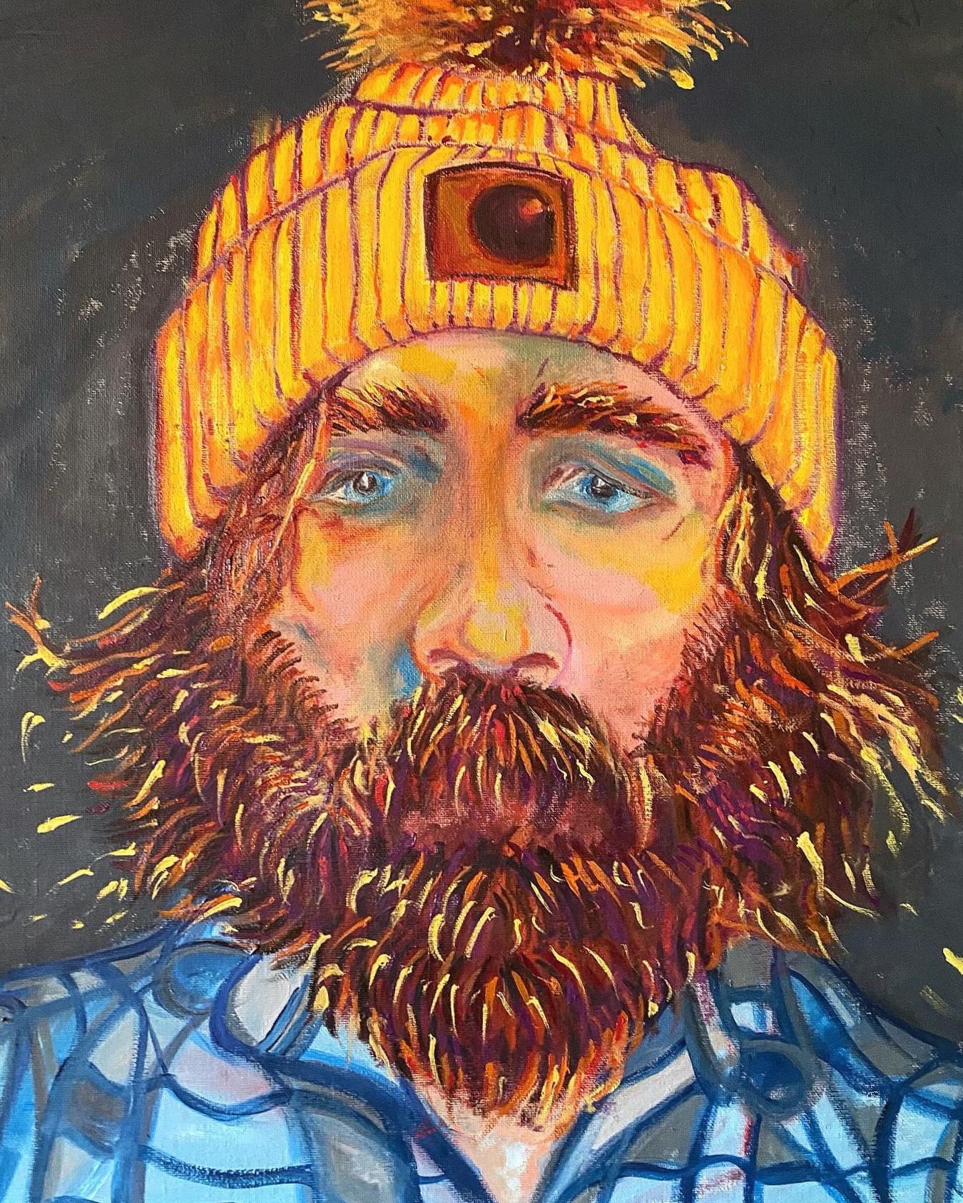 Self Portrait December 2020, Me, Oil on Canvas, 2020 | Scrolller