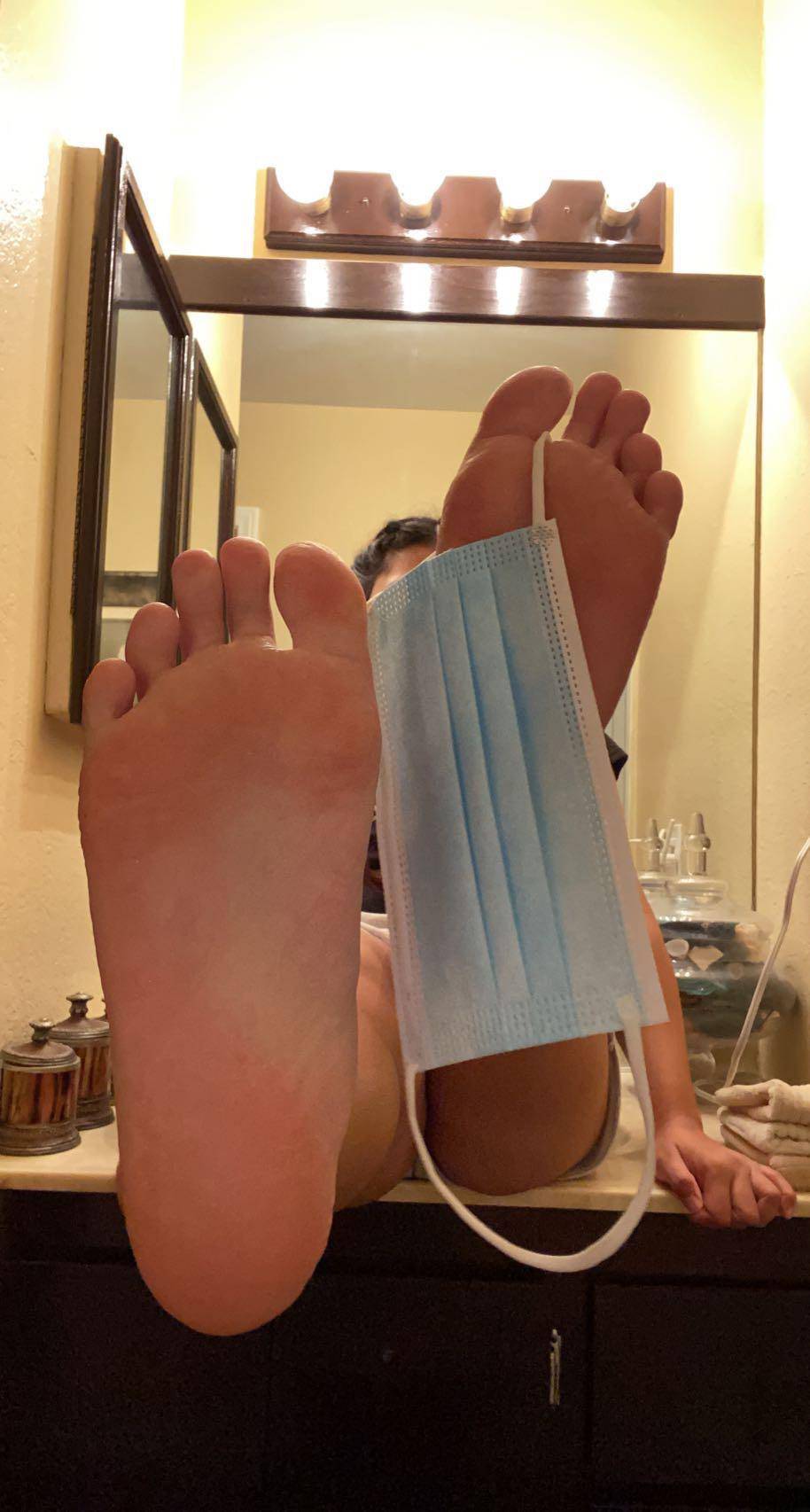 [selling] Anyone Want My Smelly Feet Sweat On Their Face Mask Scrolller