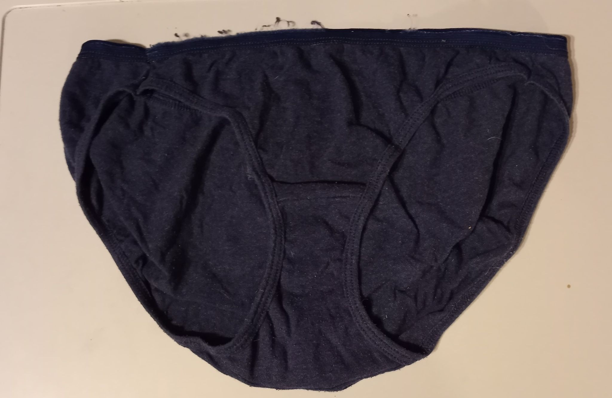 SELLING dark blue/grey bikini well loved and worn. | Scrolller