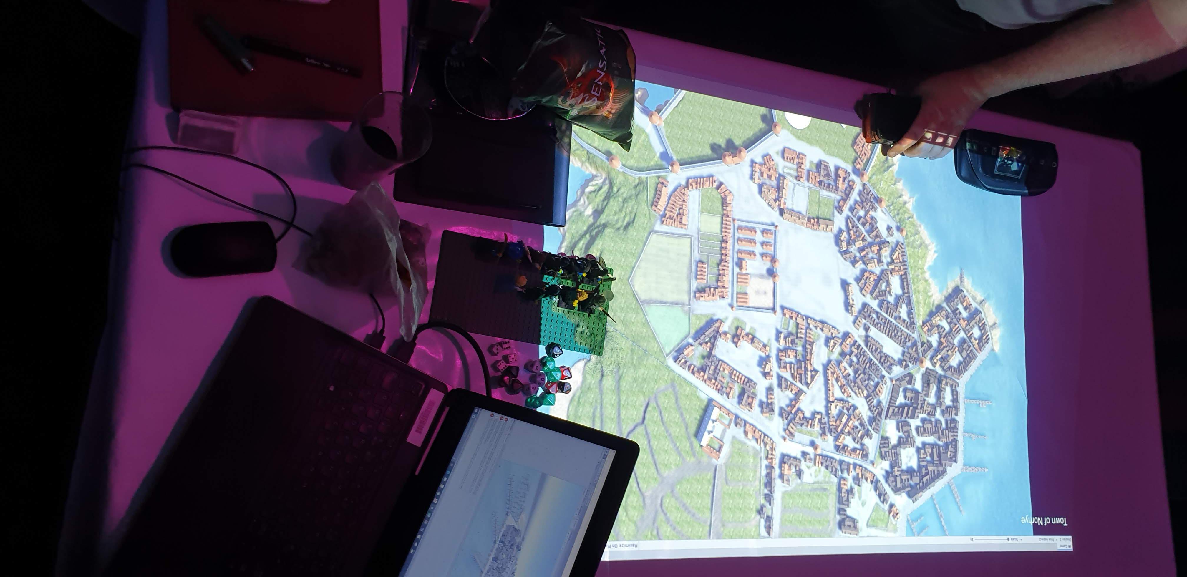 Setting up game table for tonights game :) | Scrolller