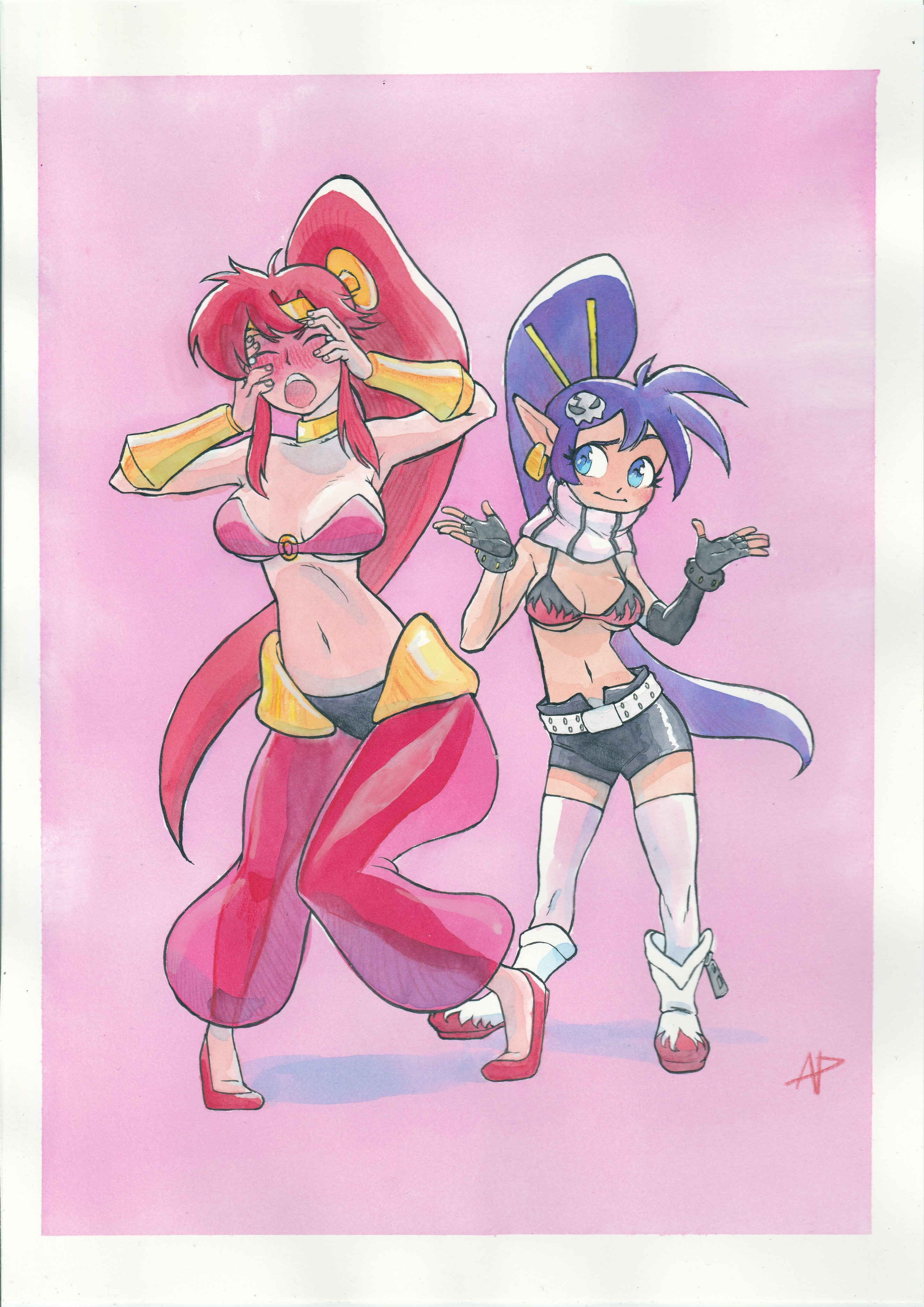 Shantae and Yoko by AP | Scrolller