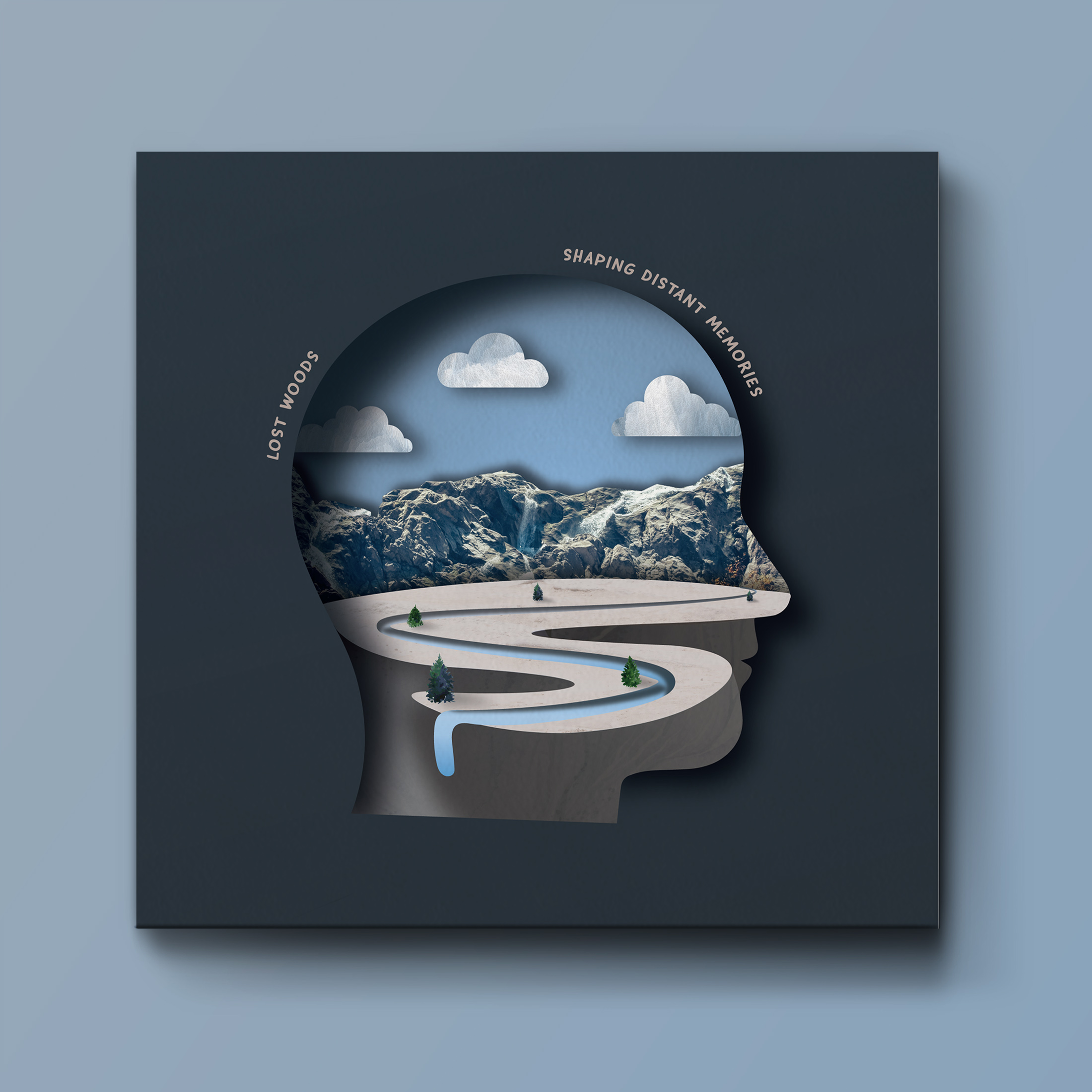 Shaping Distant Memories EP Artwork for Australian band Lost Woods, created by graphic artist ...