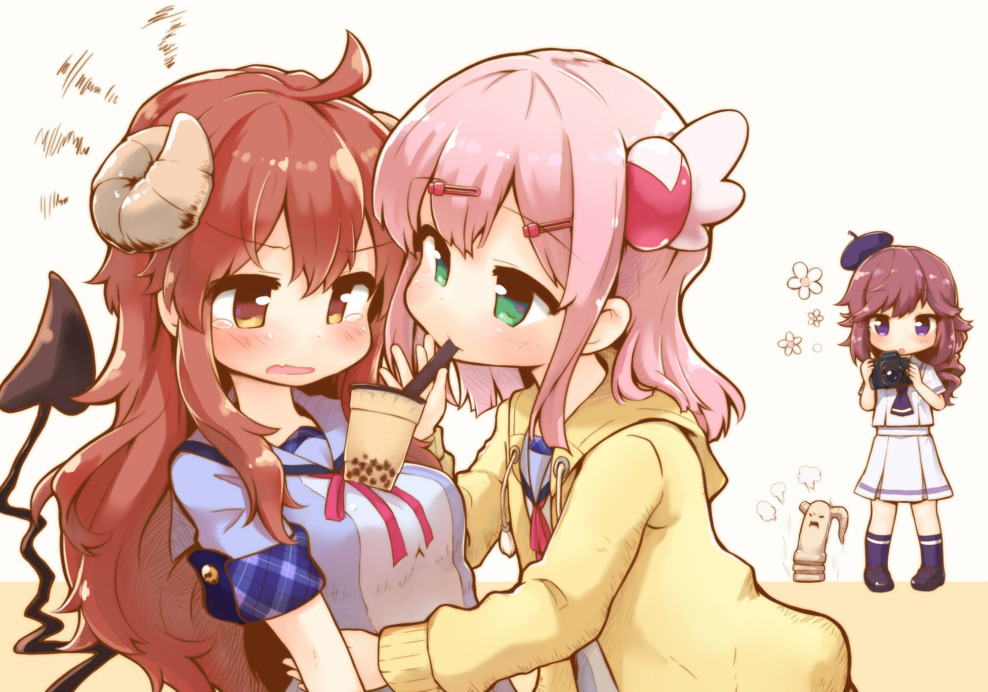 Sharing a Drink [Machikado Mazoku] | Scrolller