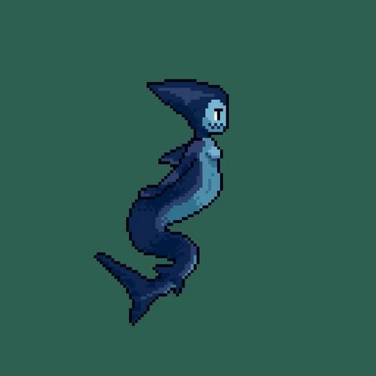 Shark girl biting - pixel game [F] | Scrolller