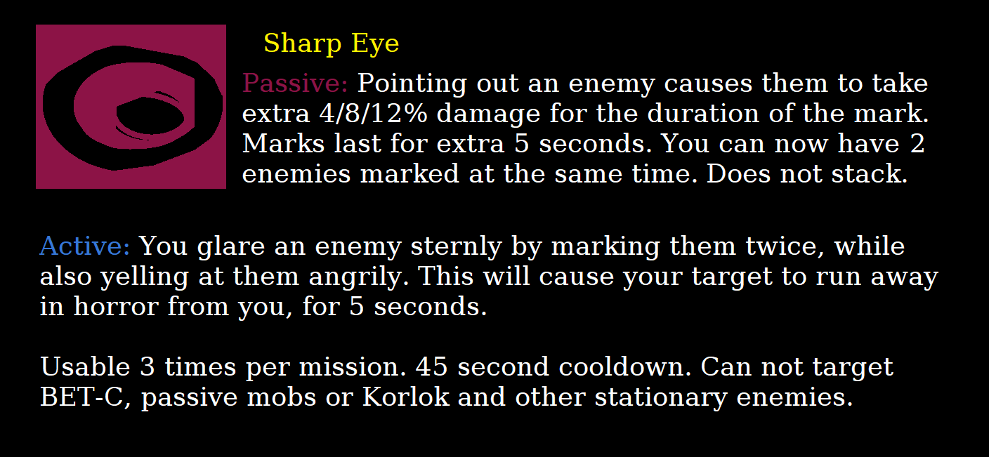 Sharp Eye - Perk Idea | Scrolller