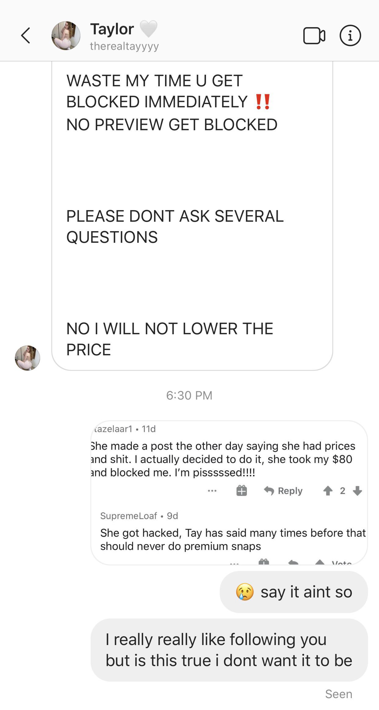 She blocked me | Scrolller