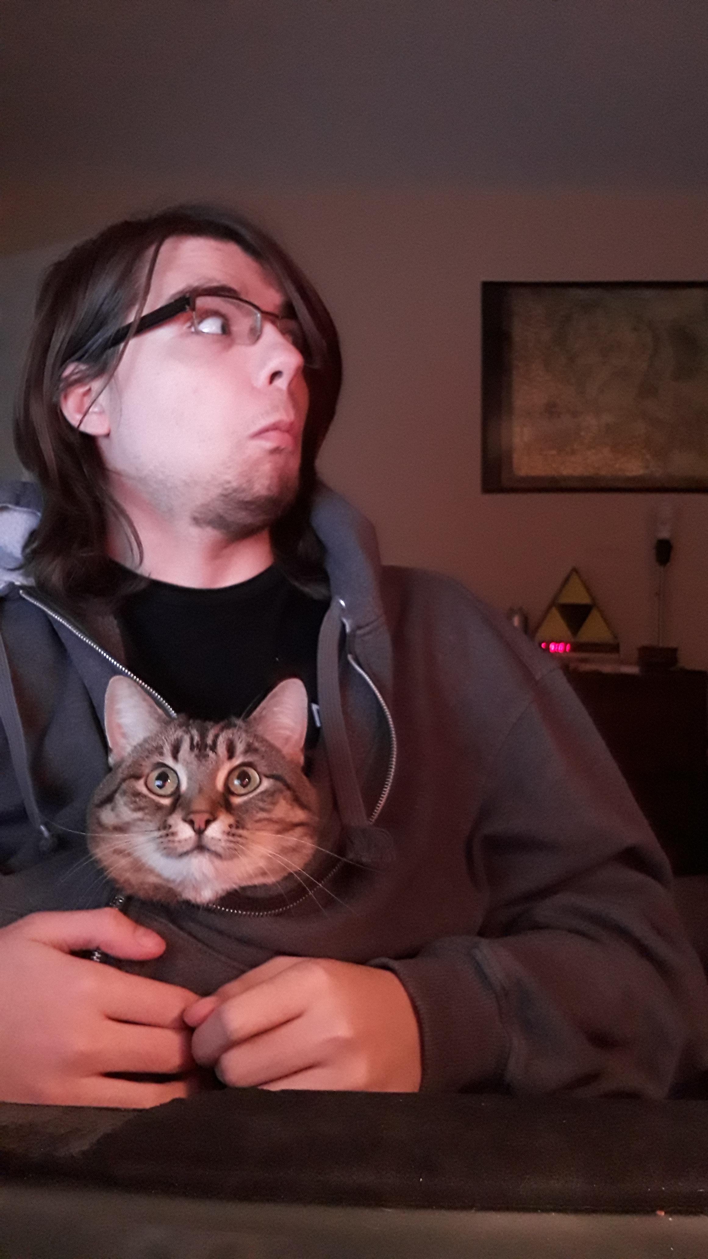 She doesn't like storms. That was really loud. | Scrolller