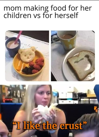 She likes the crust! | Scrolller