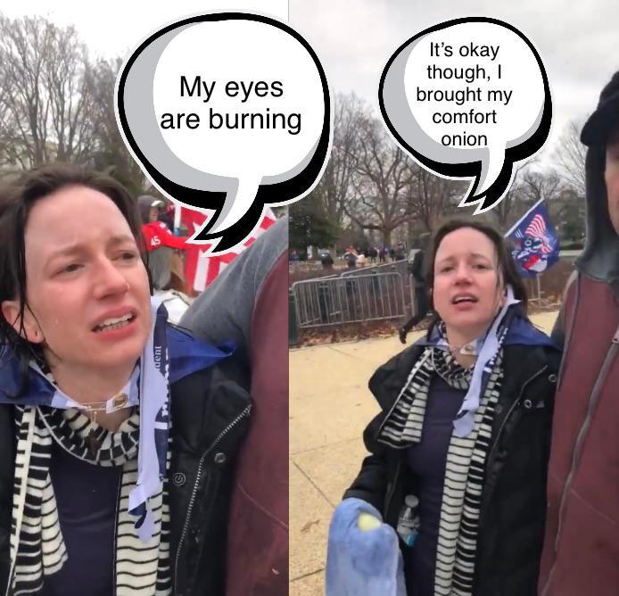 She’s brought her comfort onion | Scrolller