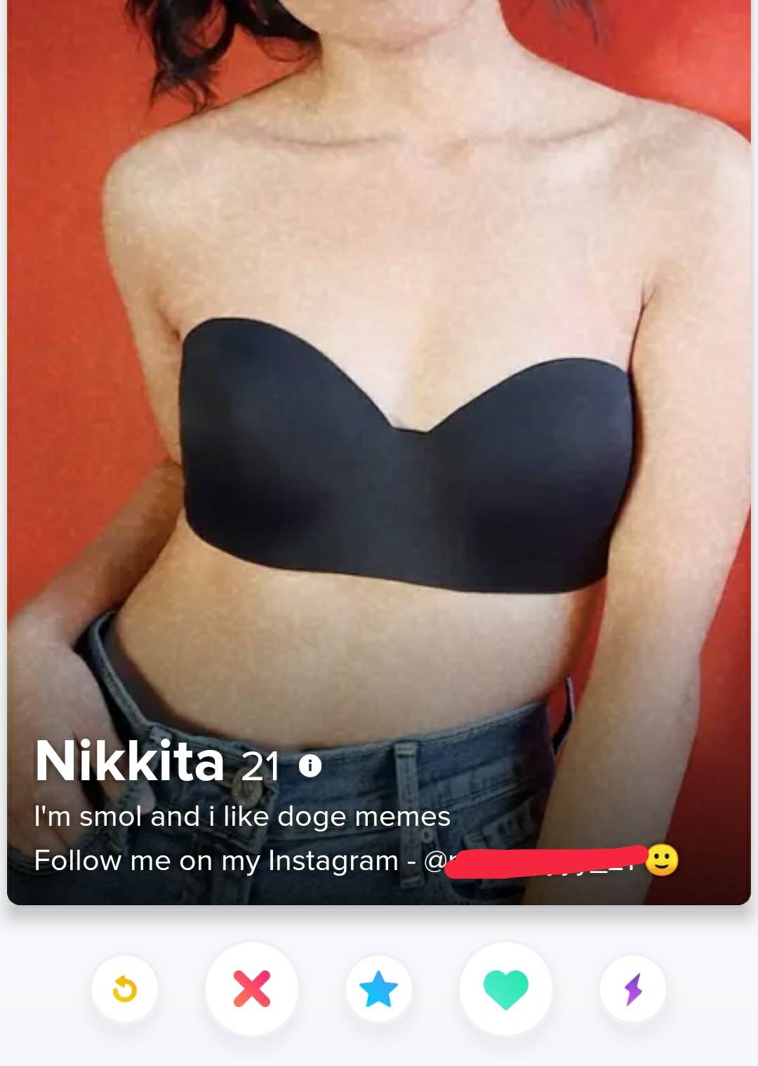 "She smoL and like doge memes !!" hmmmmmmmmmmmm interesting bio | Scrolller