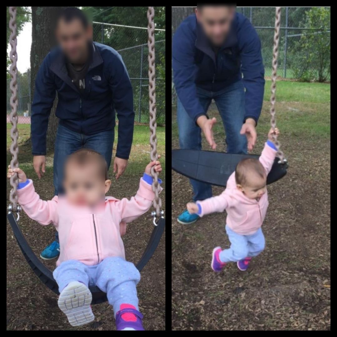 She wasn't ready for the big girl swing, I felt pretty bad about it. | Scrolller
