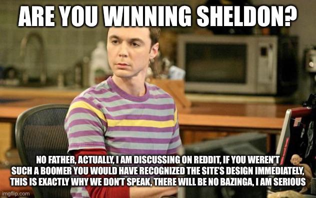 Sheldon not winning | Scrolller