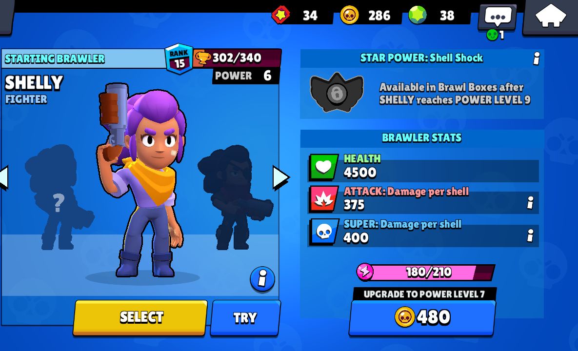 Shelly Is My First Rank 15 Brawler Scrolller