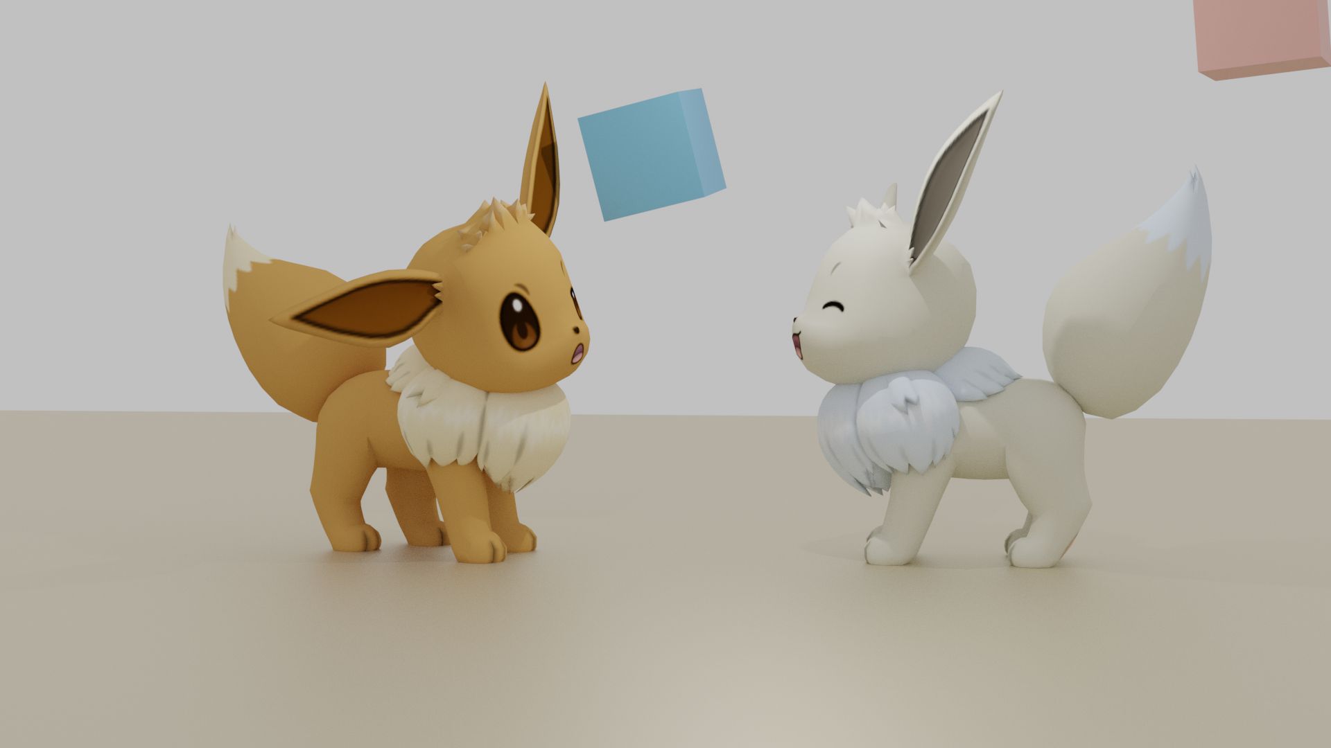 Shiny Eevee and Regular Eevee | Scrolller