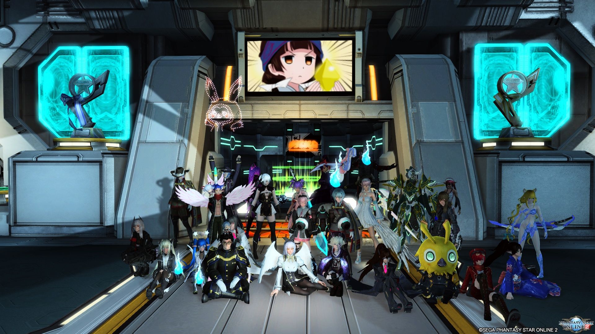 Ship 3 Ahjin Family photo with our first trophies! | Scrolller