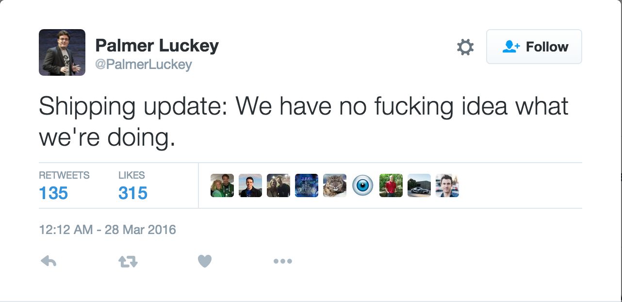 Shipping update from Palmer | Scrolller