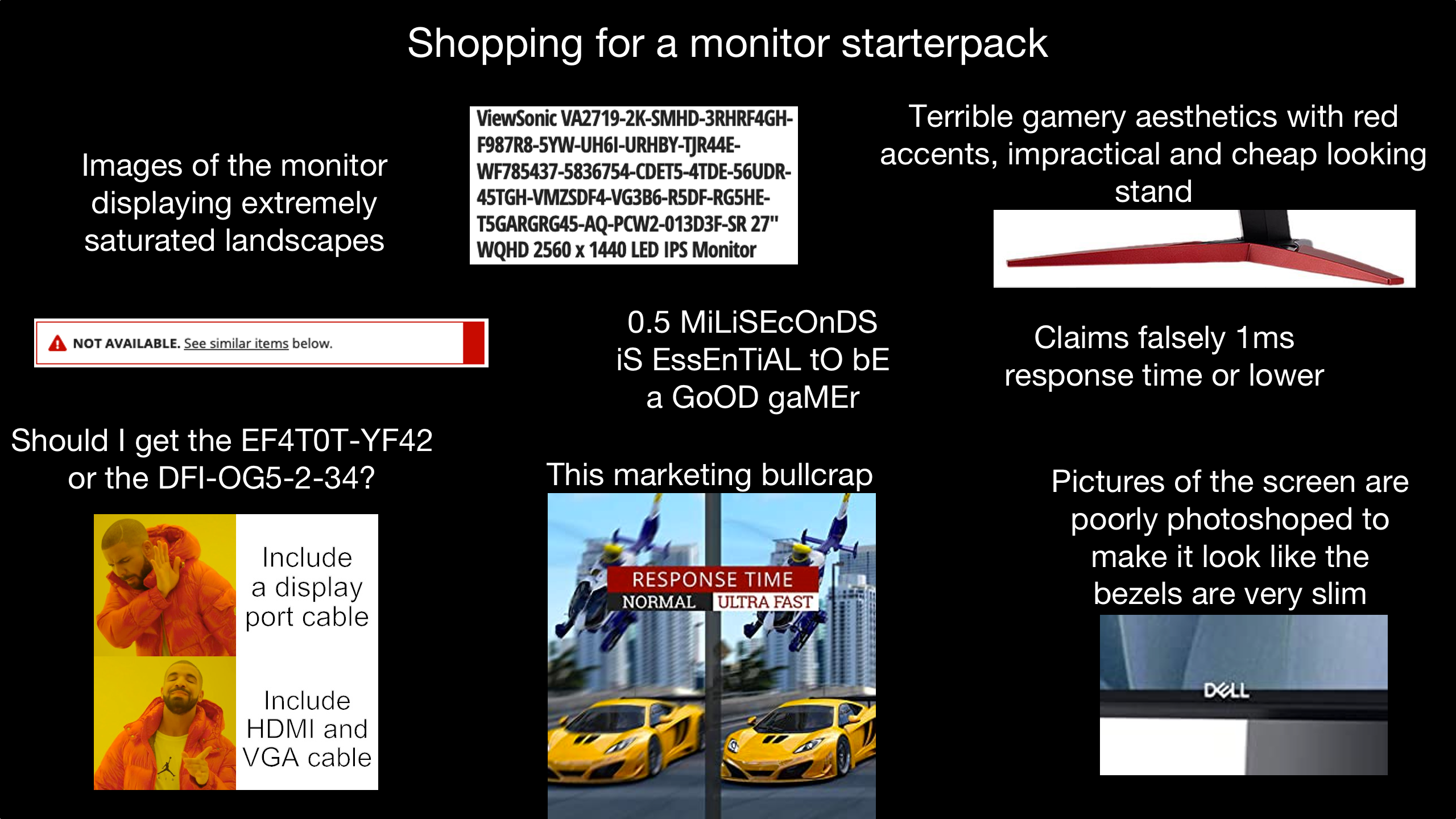 Shopping for a monitor starterpack | Scrolller