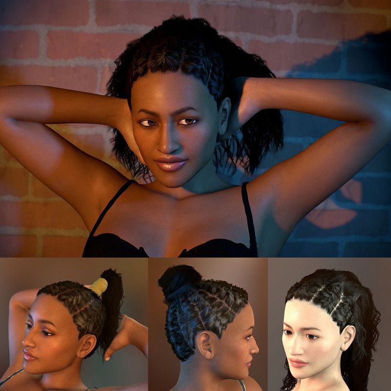 Short afro braids v2 | Scrolller