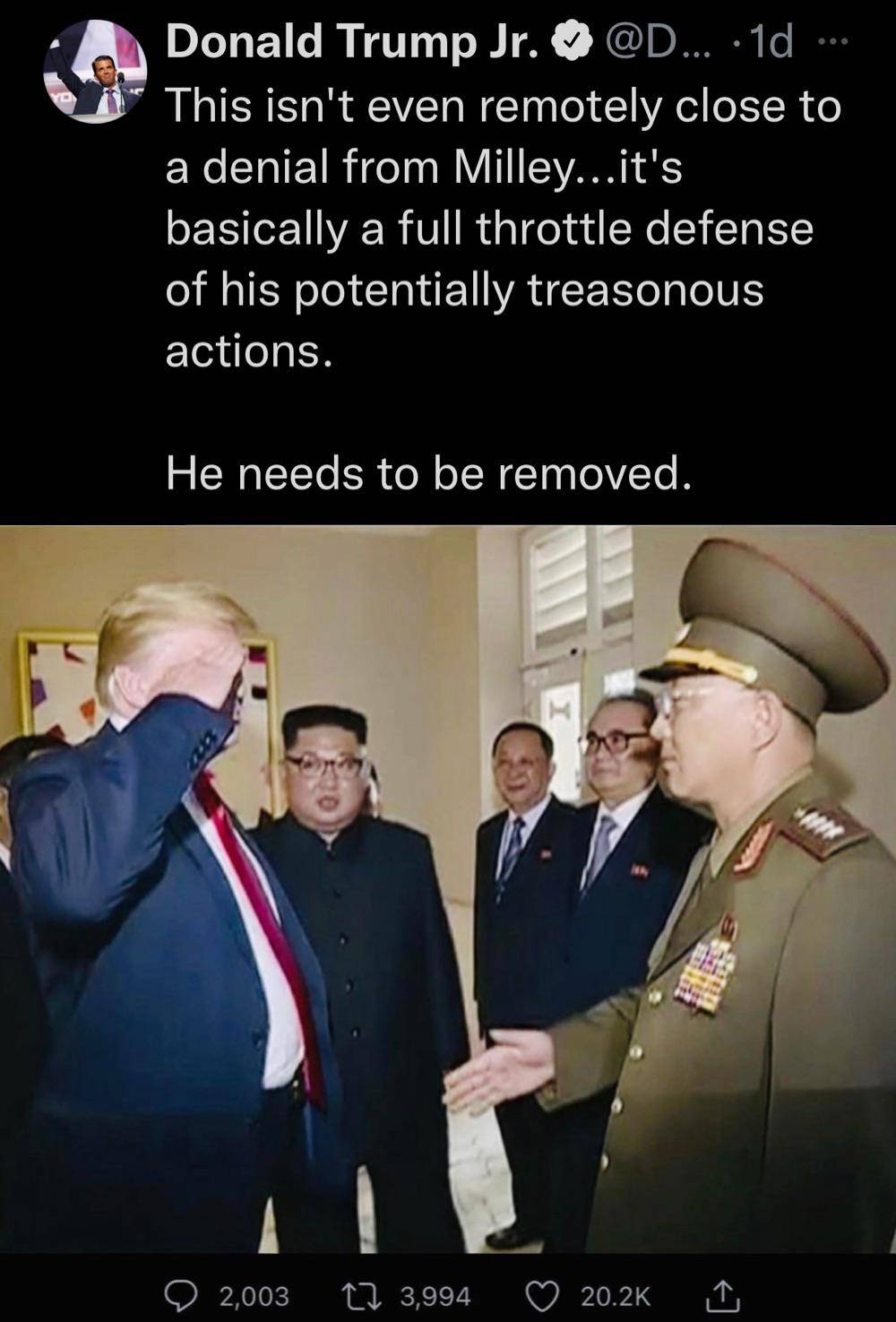 Should be saluting Milley instead of an enemy’s general… | Scrolller