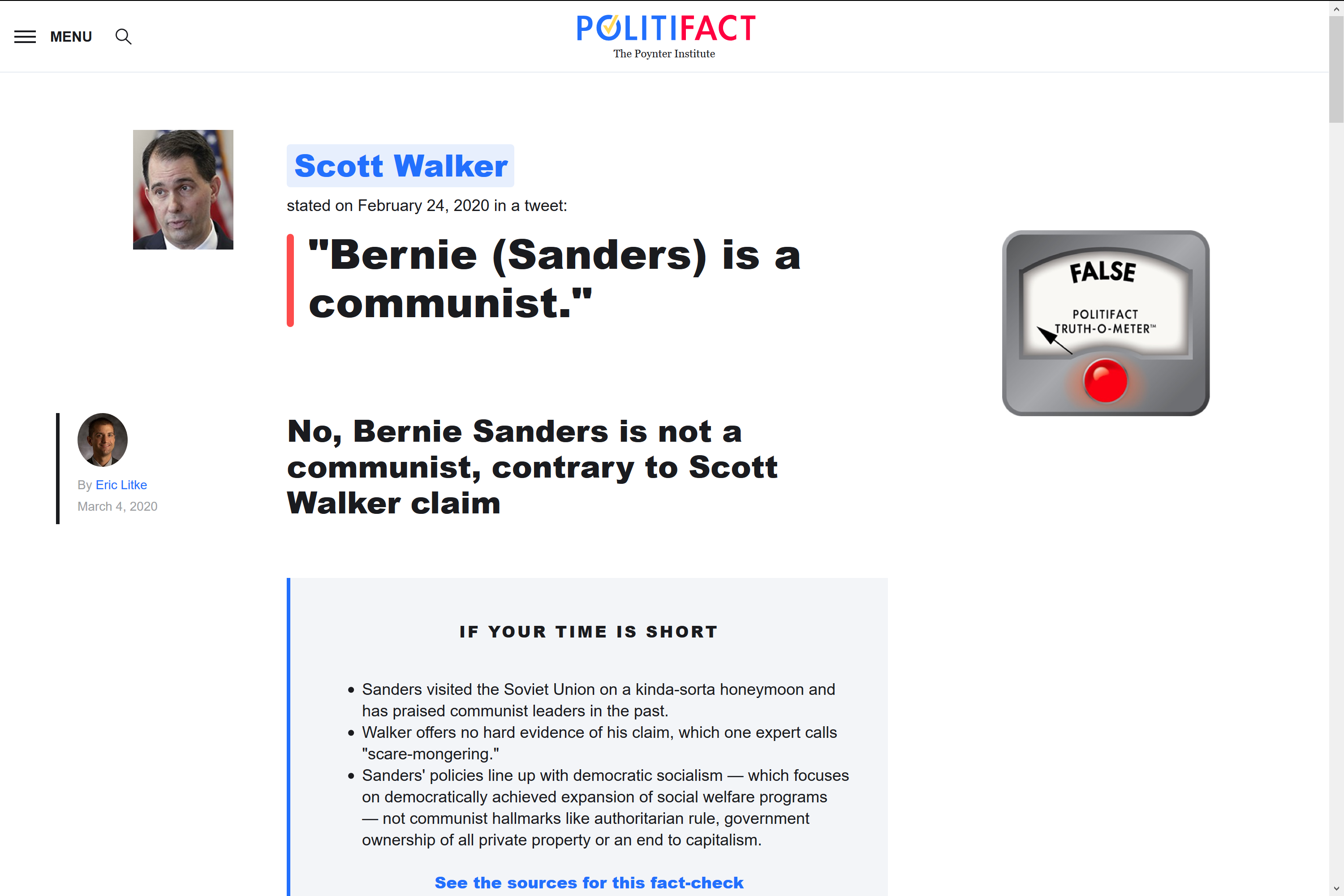 Should Politifact get a "Pants on Fire" rating for this article? | Scrolller