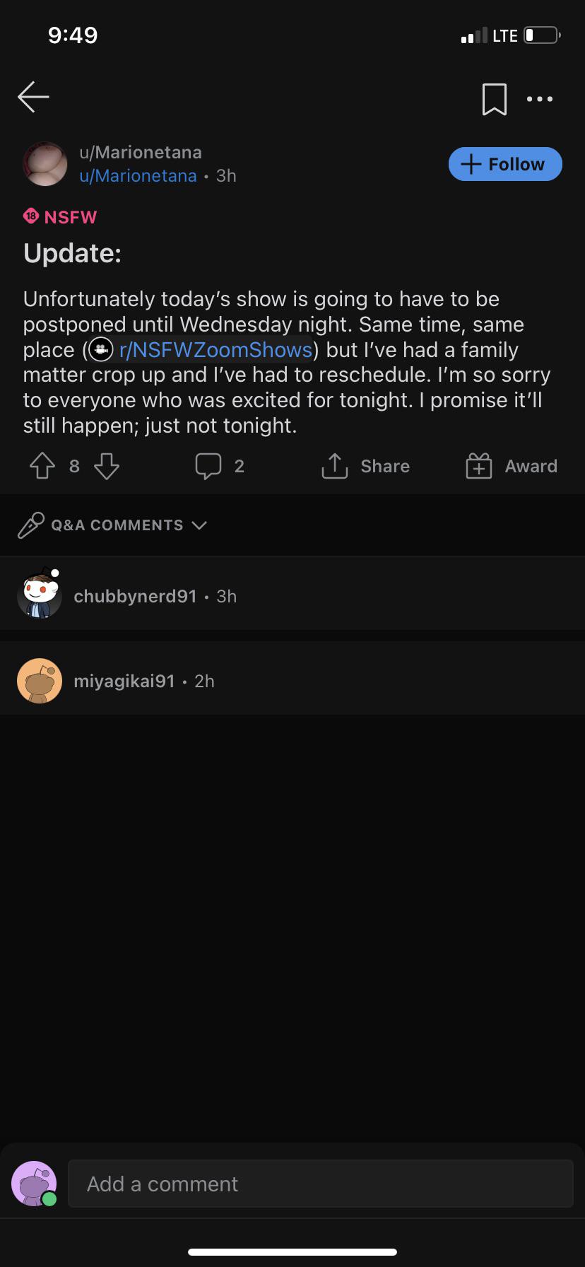 SHOW UPDATE: | Scrolller