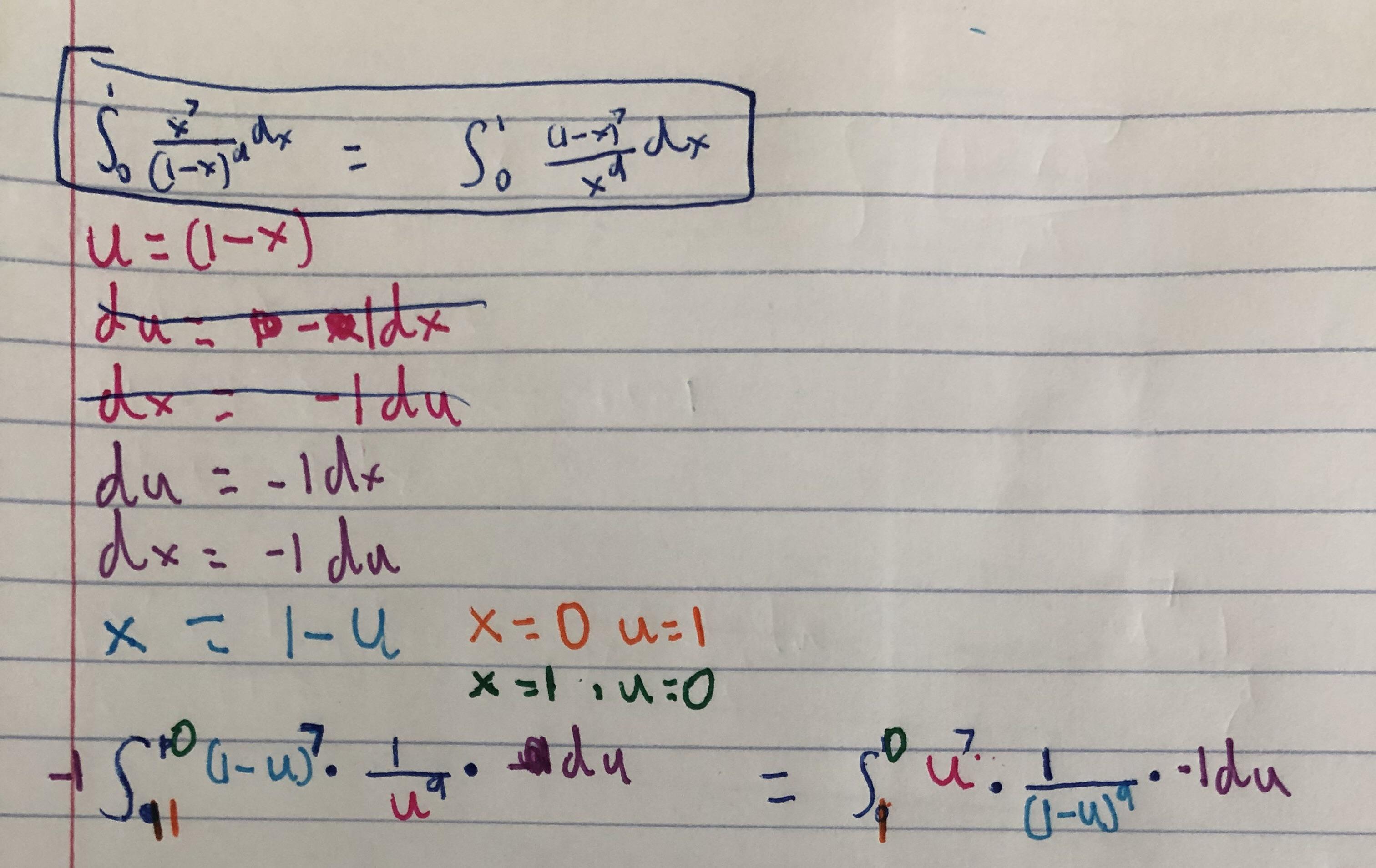 Show Using U-Substitution that definite integrals are equal | Scrolller