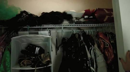 Showing Off Her Wardrobe Scrolller