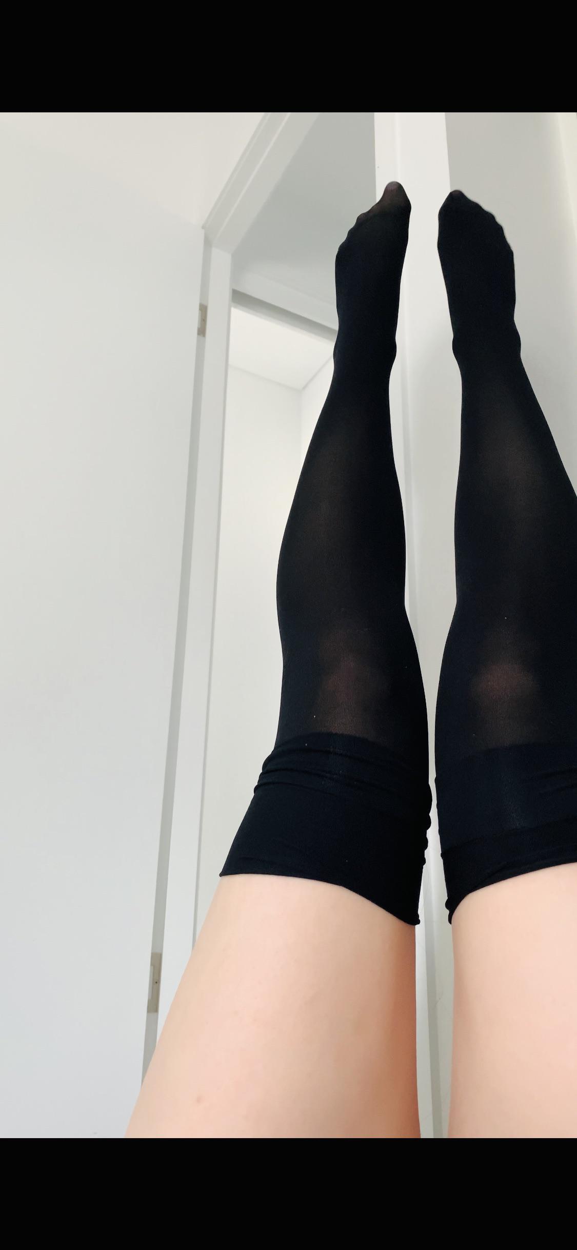 Showing off my new nylons | Scrolller