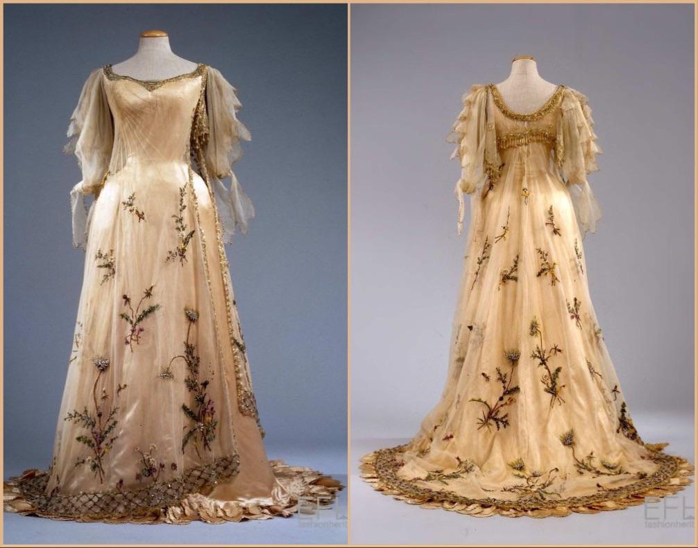 Silk Dress "La Primavera" by designer Rosa Genoni, 1906. | Scrolller