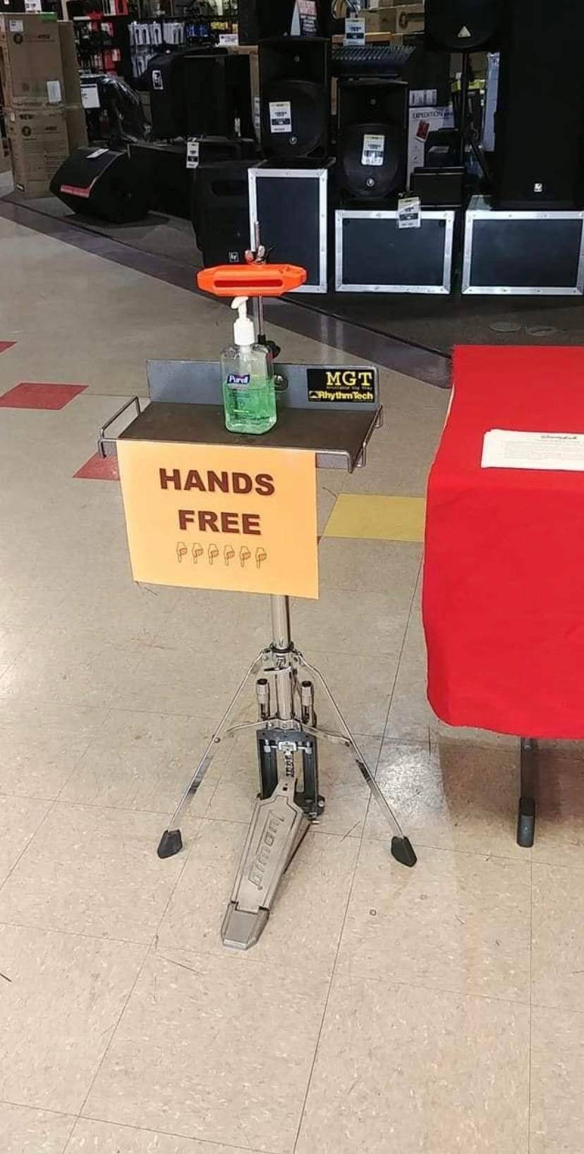 Hands free sanitizer dispenser | Scrolller