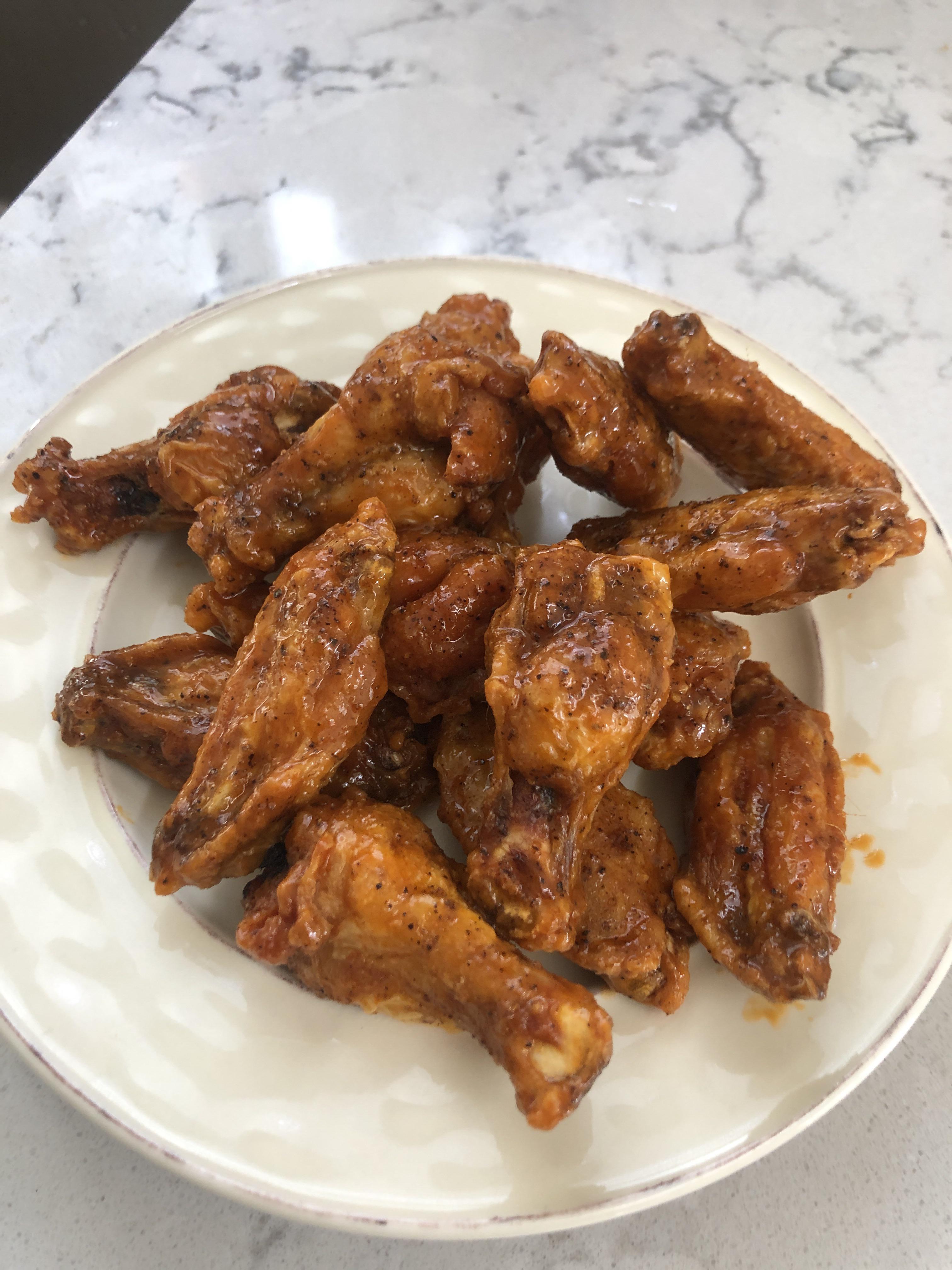 Simple but delicious buffalo wings I made for a day of College Football. | Scrolller