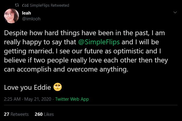 Simpleflips is getting Married, and his real name has been revealed! | Scrolller