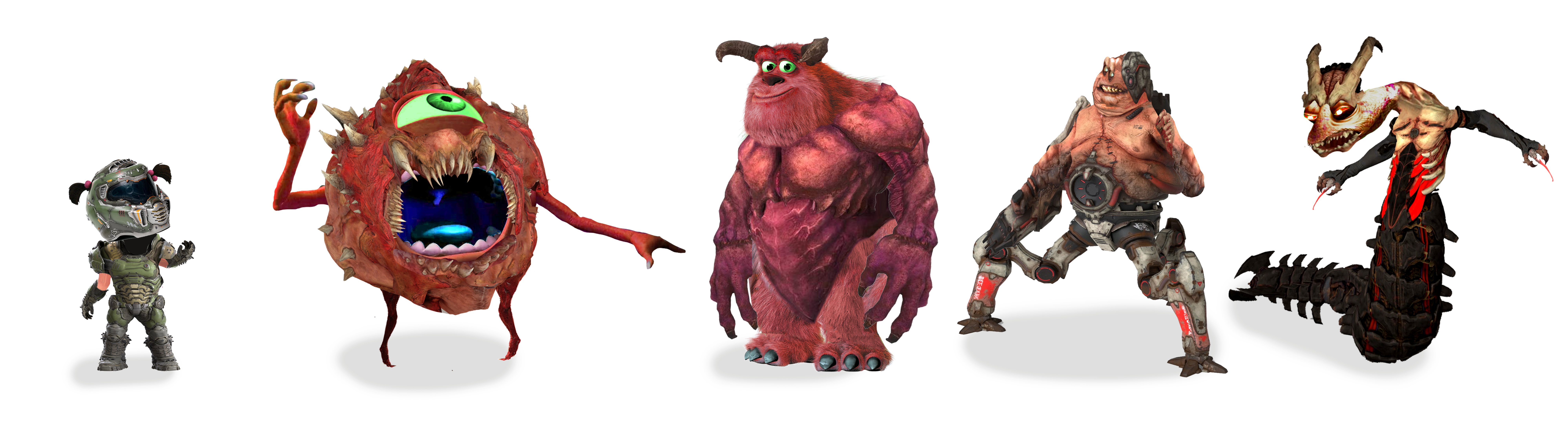 since on my last Mike Wazowski as the cacodemon post everyone asked me ...