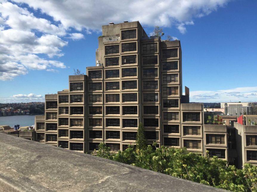 Sirius Building - 1970s Apartment complex looking over Sydney Harbour and the Sydney Harbour ...
