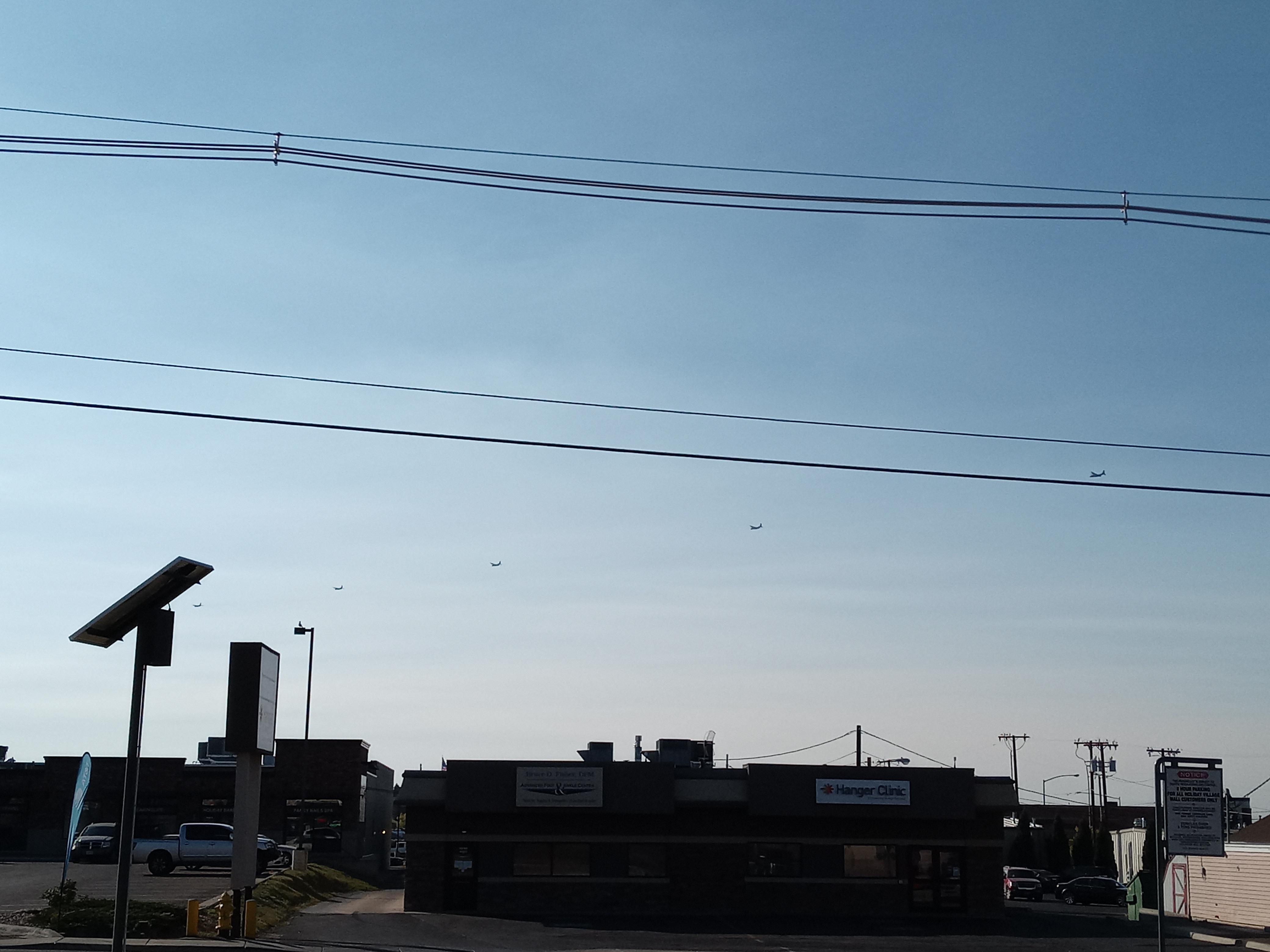 Six Ship flyover from MTANG today. | Scrolller