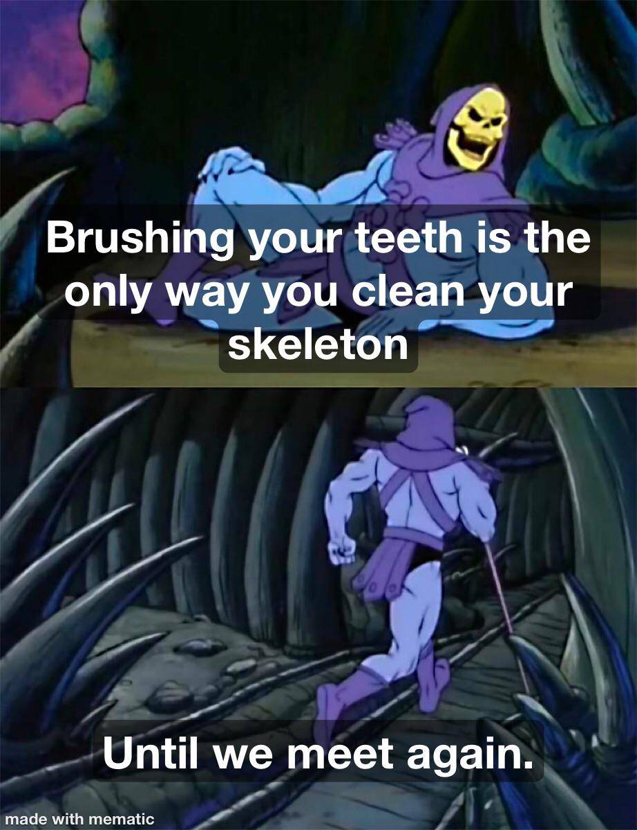 Skeleton meme in October | Scrolller