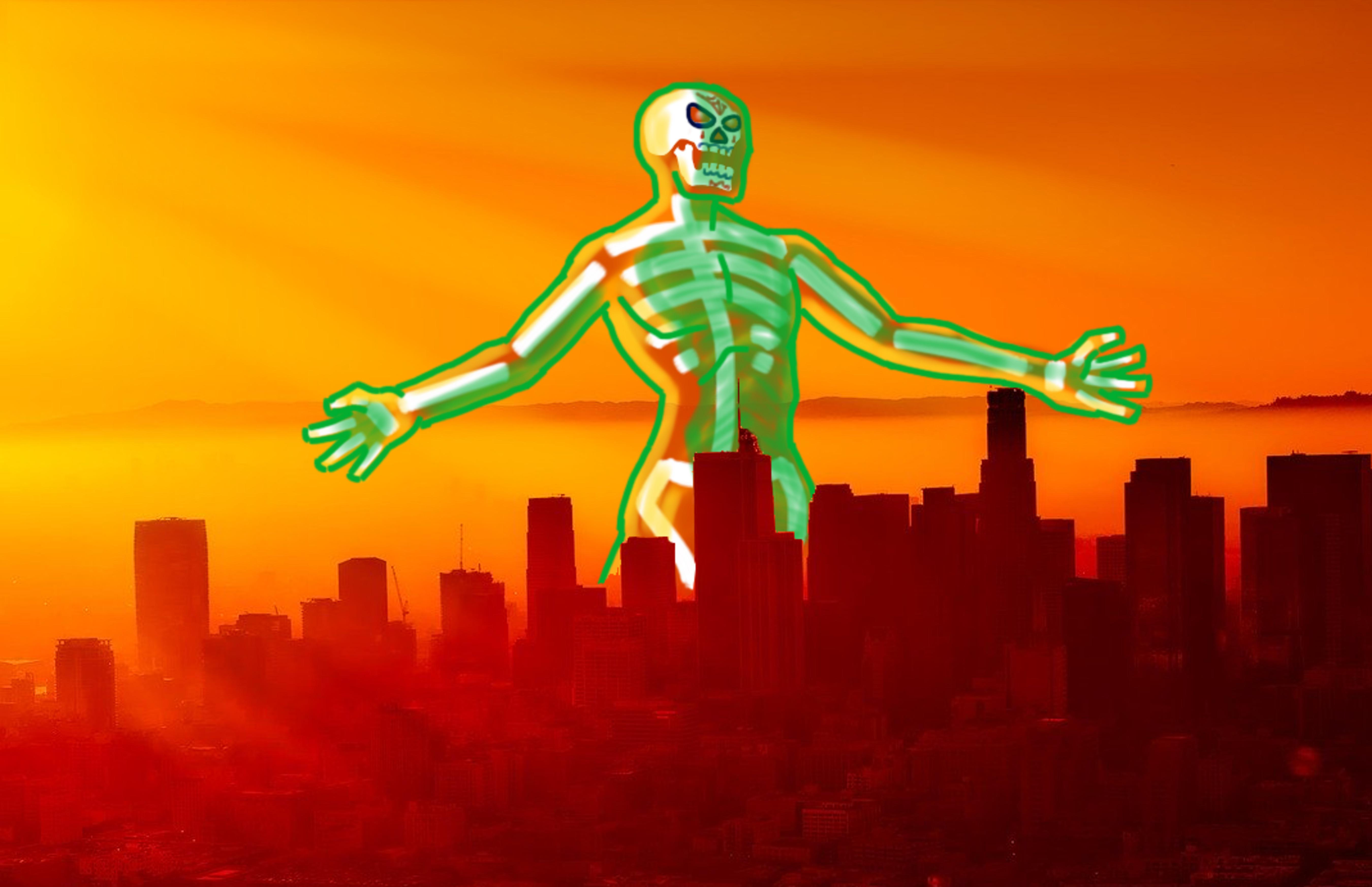 Skeleton taking over L.A. | Scrolller